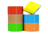 China Colored Printed 75x99mm Waterproof Barcode Labels for sale
