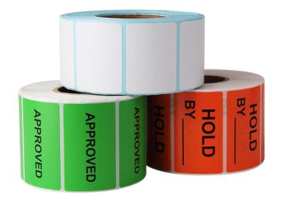 China Thermal FSC 50X25mm Supermarket Scale Barcode Label Rolls for sale