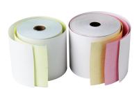 China Cash Register 3 Ply Carbonless Paper Roll FSC OEM Printing for sale