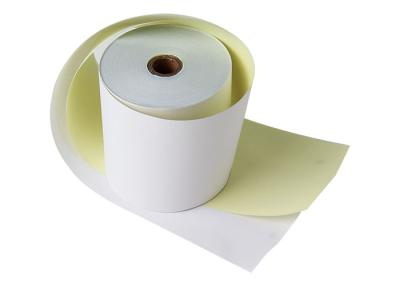 China 3 Ply Carbonless ATM Thermal Paper Rolls 80gsm For POS Machine for sale