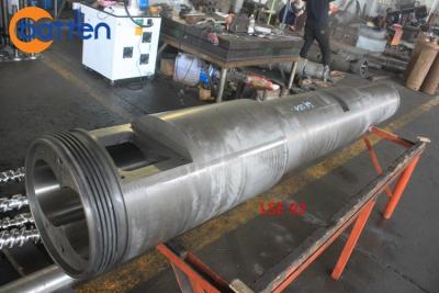 China Conical Twin Screw Barrel for Liansu Extrusion /  LSE PVC PIPE EXTRUSER screw barrel/ LSE Conical Twin Screw Barrel for sale