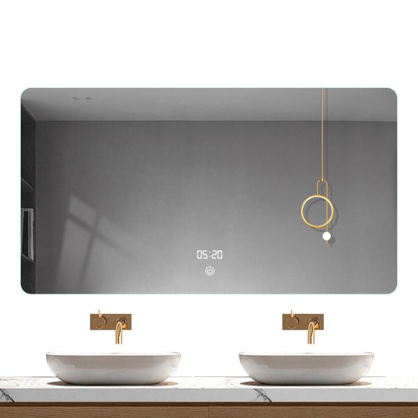 Quality Anti-fog Smart Touch Switch Bathroom Modern Wall Led Mirror for sale