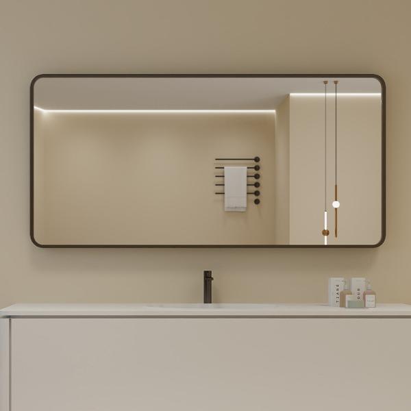 Quality Rectangular Anti Fog Smart Led Bathroom Wall Mounted Vanity Mirror Square for sale