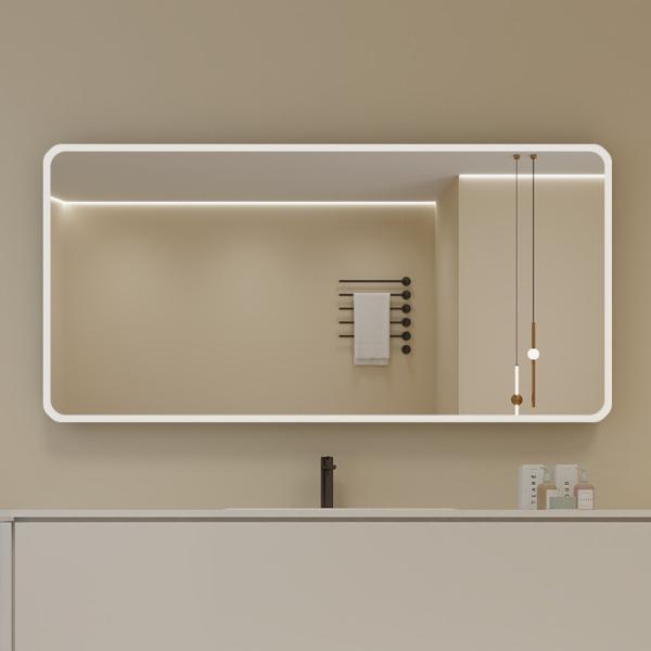 Quality Rectangular Anti Fog Smart Led Bathroom Wall Mounted Vanity Mirror Square for sale
