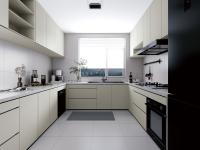 China High Gloss Kitchen Cabinets Modern Set with 20mm Quartz Countertop and 30-40 Day Delivery for sale