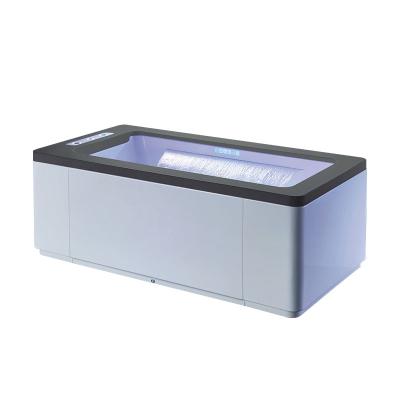 China Acrylic Waterfall Bathtub and Whirlpool Bathtub Left Side Skirting Indoor Bathroom Bathtub for sale
