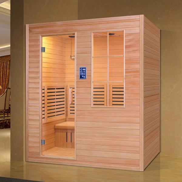 Quality Hydrogen-rich Dry Solid Wood Far Infrared Sauna Room for sale