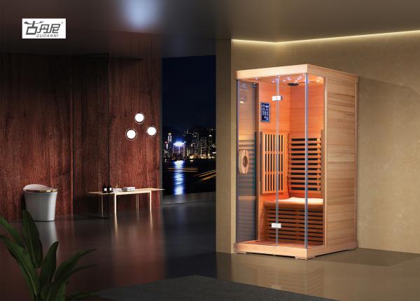 Quality Vitality Dry Solid Wood Wet Steam Sauna Room for sale