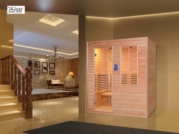 Quality Vitality Dry Solid Wood Wet Steam Sauna Room for sale
