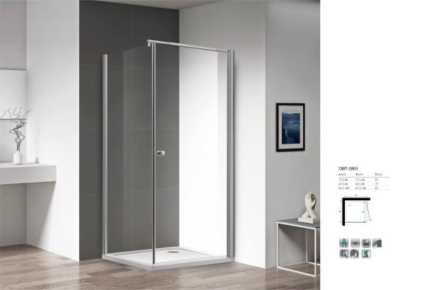 Quality Customizable Sliding Square Tempered Glass Shower Cabin Shower Enclosure for sale