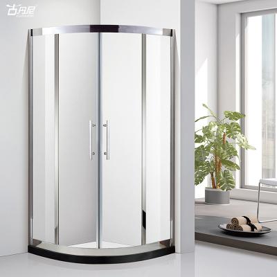 China GUDANNI  Stainless Steel Tempered Glass Shower Room Enclosure Bathroom Quadrant Sliding Door for sale