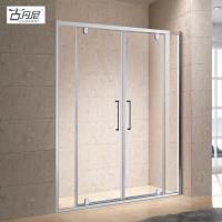 Quality GUDANNI Shower Rooms Price Cubicle Enclosure Shower Screen with Two Fixed Panels for sale