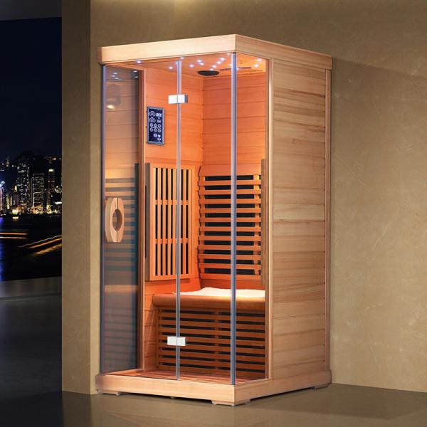 Quality Low EMF Solid Wood Far Infrared Sauna Room for sale