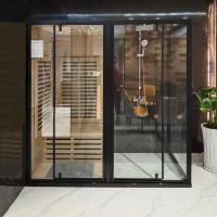 Quality Luxury Shower Steam Wood Sauna Room for sale