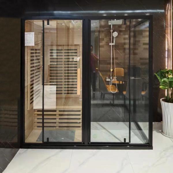 Quality Luxury Shower Steam Wood Sauna Room for sale