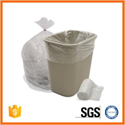 China De extra Sterke HDPE Rekupereerbare Vuilniszakkendouane drukte Zwarte Kleur Te koop