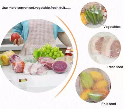 Cina Fodera di plastica piana su misura del commestibile, rotolo dei sacchetti di plastica del supermercato in vendita