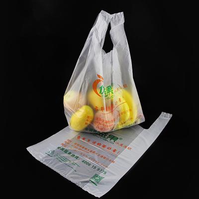 Cina Sacchetto di plastica degradabile di compera della maglia, colore bianco, materiale dell'HDPE in vendita