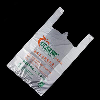 Cina Sacchetto di plastica degradabile di compera della maglia, colore bianco, materiale dell'HDPE in vendita