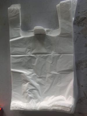 Cina borsa di plastica non stampata bianca della maglietta 15mic di 300+160*525mm - 1000/Case, materiale dell'HDPE in vendita