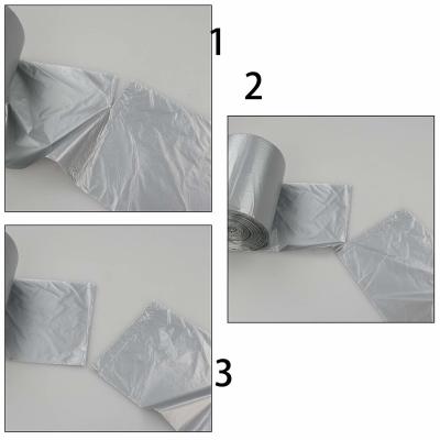 Cina Materiale grigio eliminabile dell'HDPE di 6 di gallone della stella della guarnizione di immondizia della borsa conteggi di colore 140 in vendita
