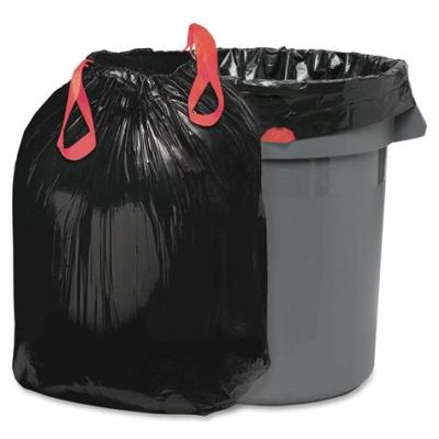 China HDPE Zwarte Milieuvriendelijke de Vuilniszakken Hoge Duurzaamheid van Drawstring Te koop