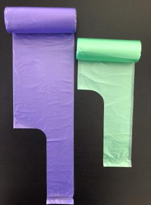 중국 HDPE는 30 리터 쓰레기 봉지, 플라스틱 고밀도 쓰레기 봉지를 500 *600mm 착색했습니다 판매용