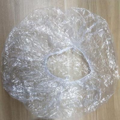 Cina Elaborazione impermeabile di asciugacapelli del salone del cappuccio capo eliminabile trasparente di plastica del PE in vendita