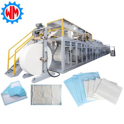 China Linha de produção de almofadas sanitárias de servo completo de alta eficiência com ISO9001 à venda