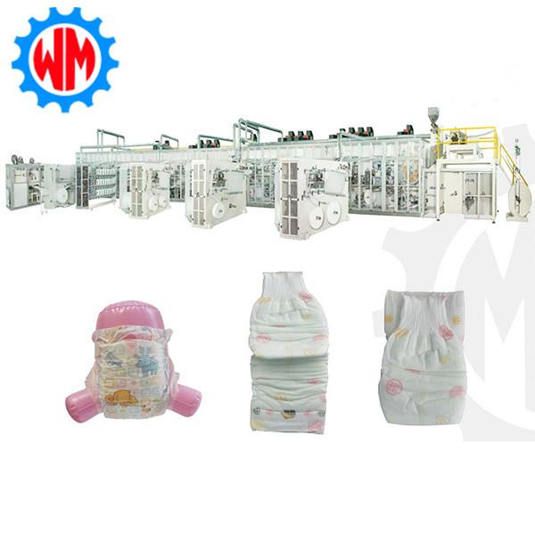 Quality High Speed Full Servo Baby Diaper Production Line 25m*6m*3m With CE for sale