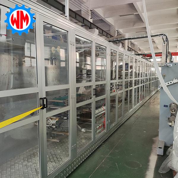 Quality 800pcs/Minute Full Servo Baby Diaper Production Line Easy Operation Pull Up for sale