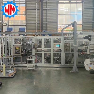 Cina 400 pcs/min Linea di produzione di pannolini per adulti Controllo intelligente con sistema di imballaggio personalizzato in vendita