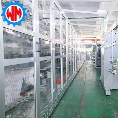 中国 Womeng 新型 フルセルボ ベビー 尿布 製造機 800pcs/Min PLC制御 販売のため