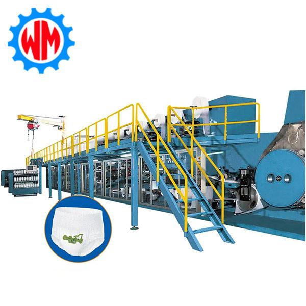 Quality Pull Up Diaper Baby Training Pants Production Line Intelligent Easy Operation for sale