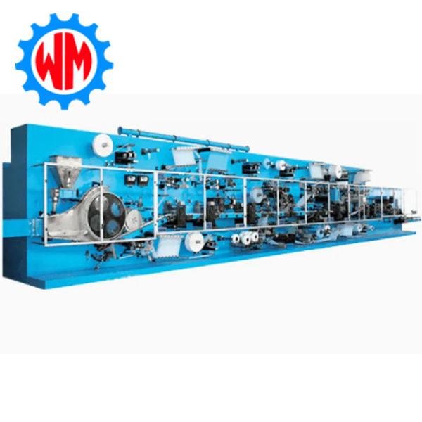 Quality PLC Controlled Sanitary Napkin Production Machine With Safety Grating And Interlocking for sale