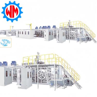 Cina Linea di produzione innovativa di pannolini per adulti Servizio post-vendita Facile manutenzione Risparmio energetico in vendita