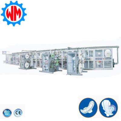 China Stabiel werk 1200pcs/min Servetten Productielijn PLC Control CE-certificering Te koop