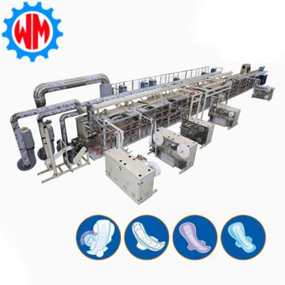 China Naadloze Verbinding WM-JSN05 1200 stuks/min. Productielijn voor Damesverband Snel Model Wisselen Te koop