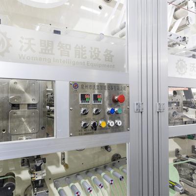 Китай 1500 шт/мин Линия производства гигиенических прокладок Профессиональное исследование индийского рынка Настраиваемый автоматический укладчик WM-W1101 продается