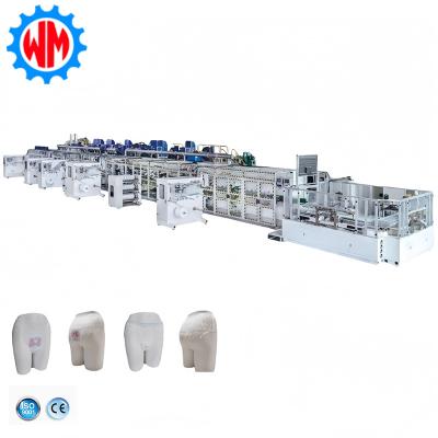 Cina 400 pezzi/min linea di produzione per mutandine mestruali da donna e uomo, controllo full servo con CE in vendita