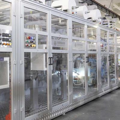 China Advanced Customized 350m/min Under Pad Mattress Production Line with Oversea Service for sale