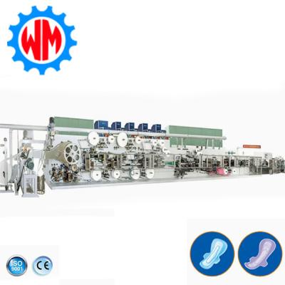 China 98%Yield Rate Sanitary Pad Production Line ISO9001 Factory Supplier PLC Control for sale