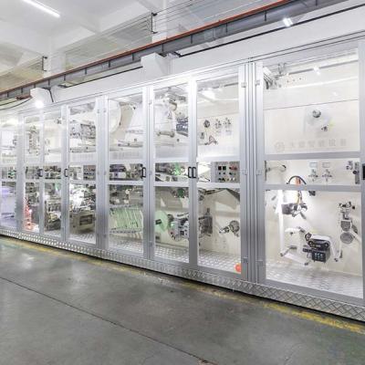 Cina Full Servo Sanitary Pad Machine Lady Pants Linea di produzione PLC Controllo con CE e ISO in vendita