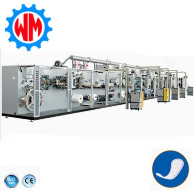 China High Perfomance Sanitary Napkin Production Line 1200pcs/min Eco-Friendly for sale