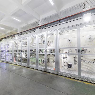 中国 CE ISO 1200PCS/MIN 生理用ナプキン製造 PLC フルコントロール インテリジェント操作 販売のため