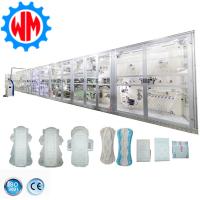 China Full Servo High Speed Sanitary Pad Making Machine 800-1200 PPM PLC Control for sale