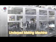 Macchina di produzione di Underpad personalizzata professionale Full Servo Alta velocità con energia inferiore