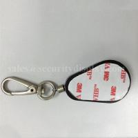 China Tear Shape Retractable Anti Theft Pull Box Recoiler with Key Hook End 90cm 0.9mm for sale