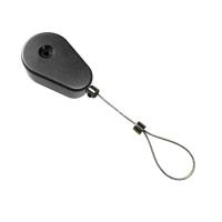 China Plastic Drip-Shaped Anti-Theft Pull Box with Small Lock and Allen Key 90cm Cable for sale