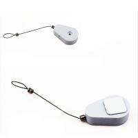 China Drop Shaped Store Display Security Tether Retractors 90cm Cable 0.9mm Diameter ABS Plastic for sale